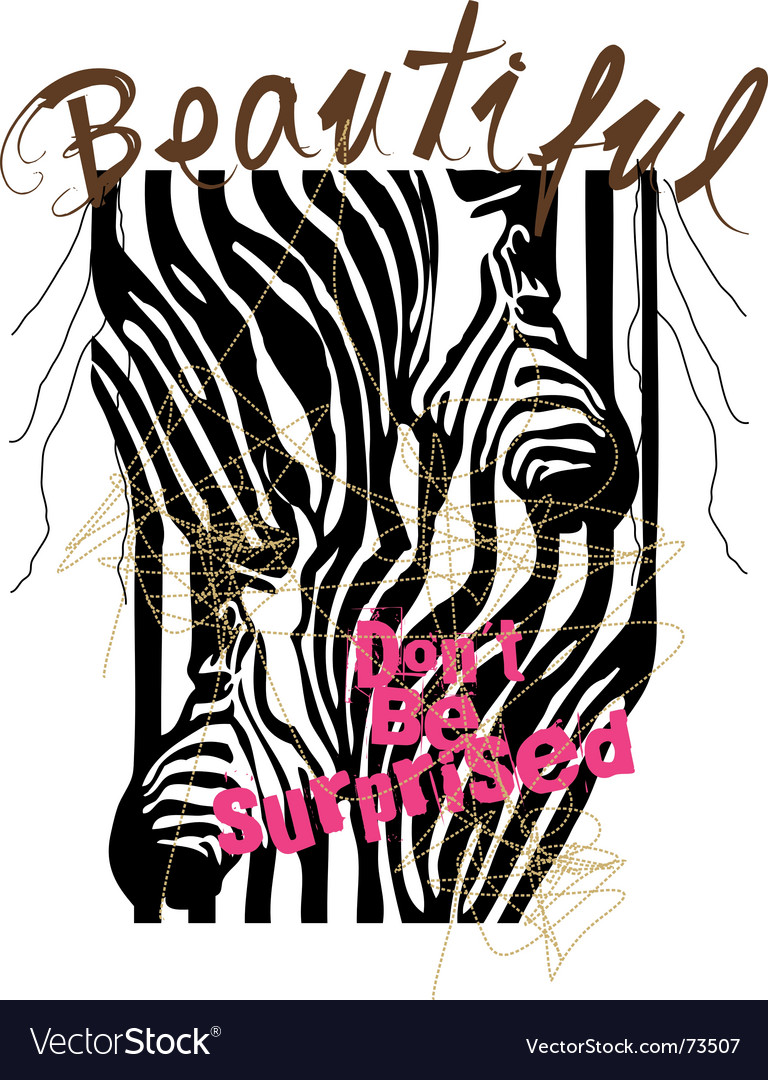 Zebra design Royalty Free Vector Image - VectorStock