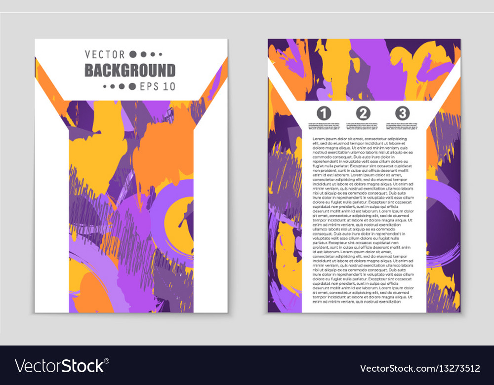 Abstract layout background set for art Royalty Free Vector