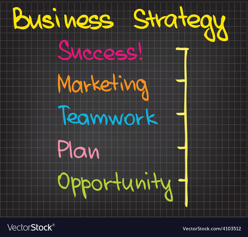 Business strategy Royalty Free Vector Image - VectorStock