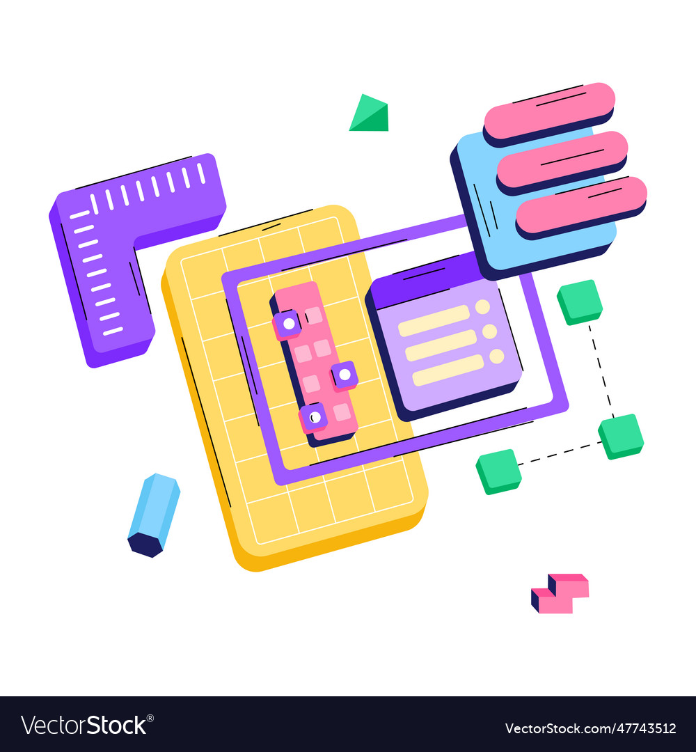 Rectangle tool Royalty Free Vector Image - VectorStock
