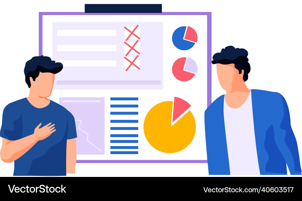 Economic problems declining indicators of profit Vector Image