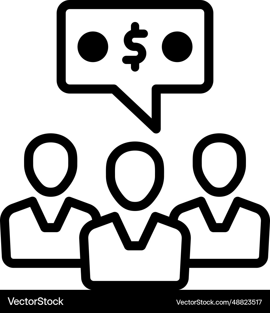 Financial investor icon Royalty Free Vector Image