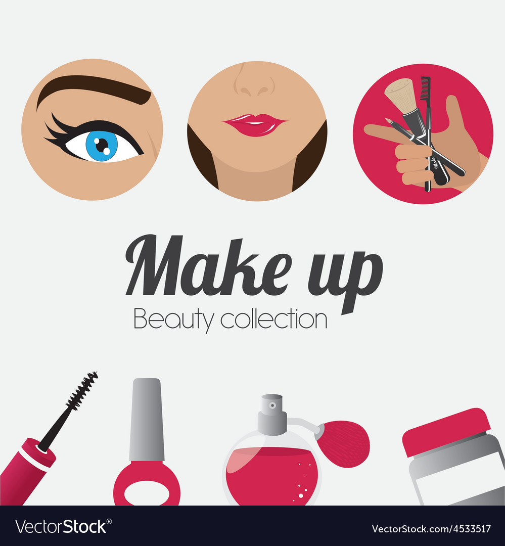 Make up design Royalty Free Vector Image - VectorStock