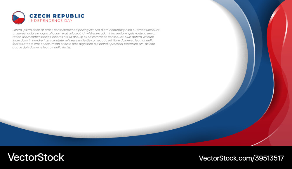 Red and blue abstract design on white background Vector Image