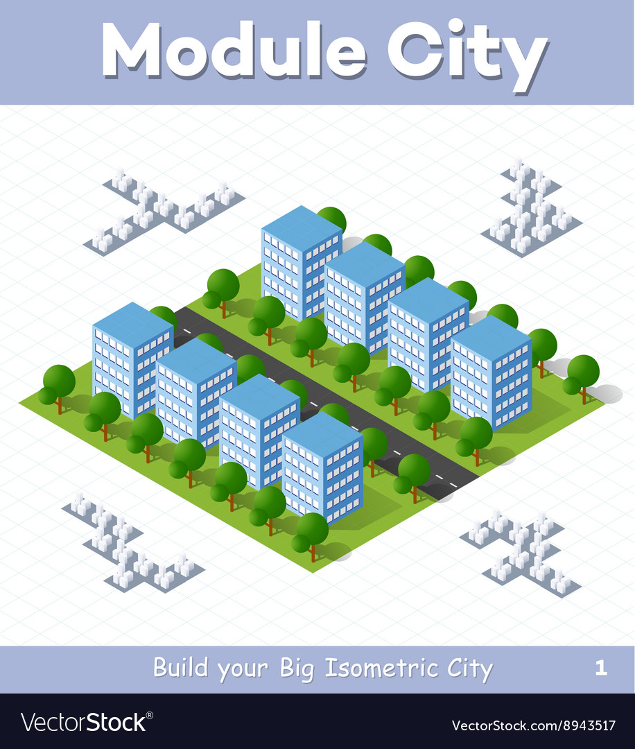Urban module Royalty Free Vector Image - VectorStock