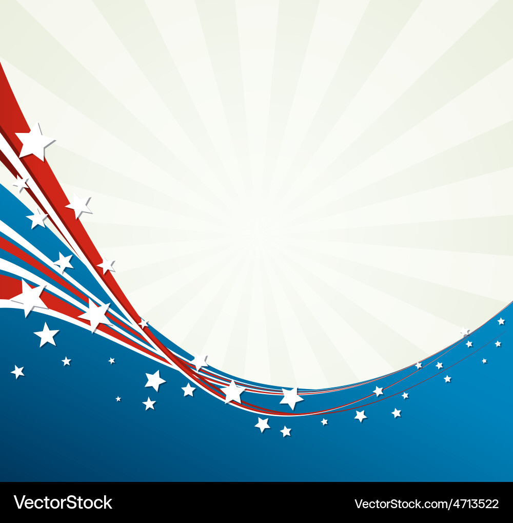 American flag patriotic background Royalty Free Vector Image