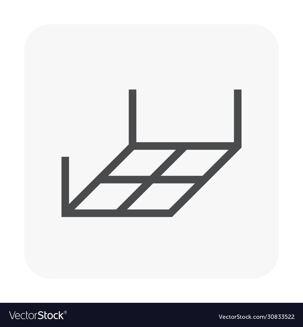 Ceiling material icon Royalty Free Vector Image
