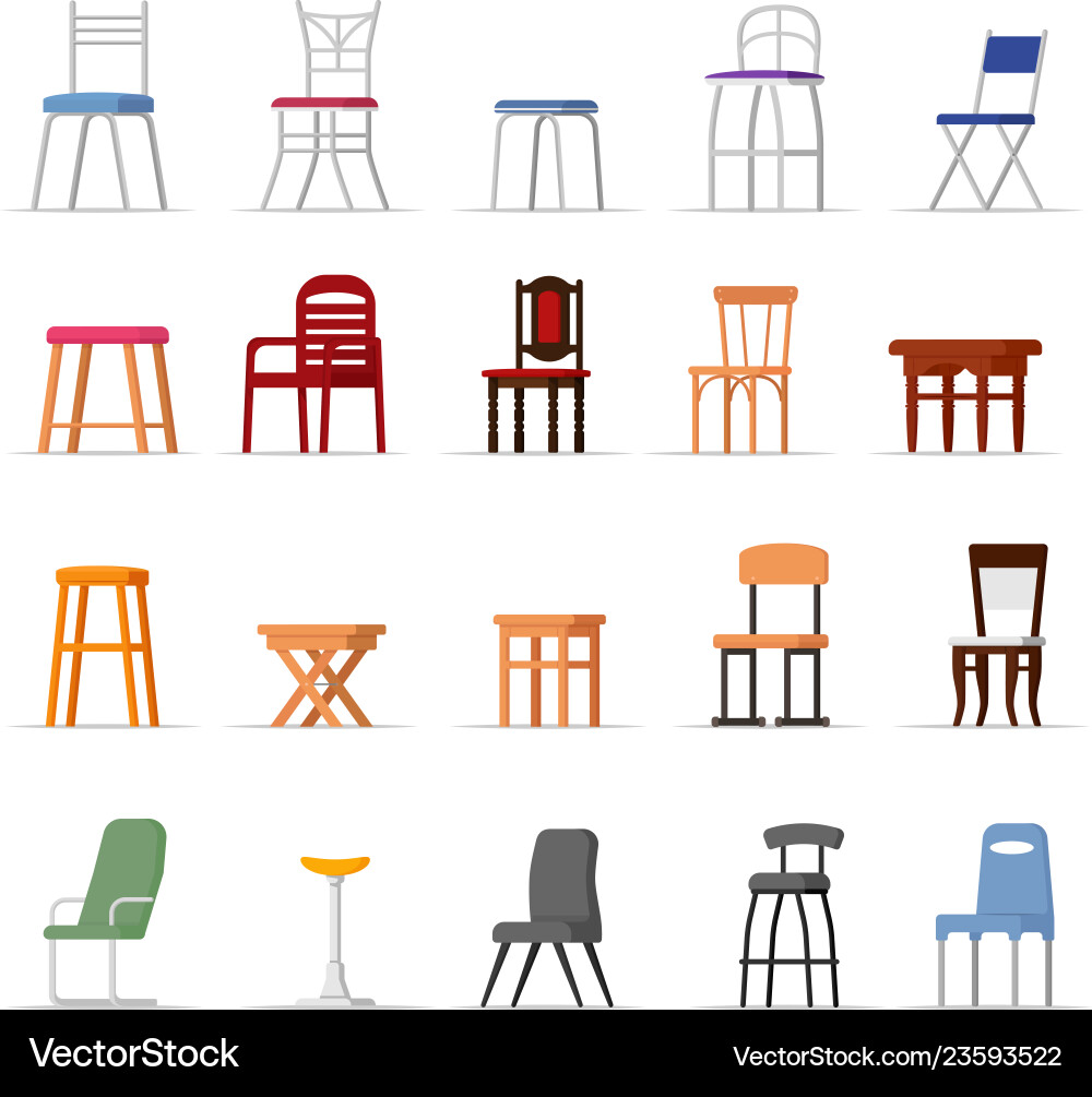 Chair comfortable seat in interior style Vector Image