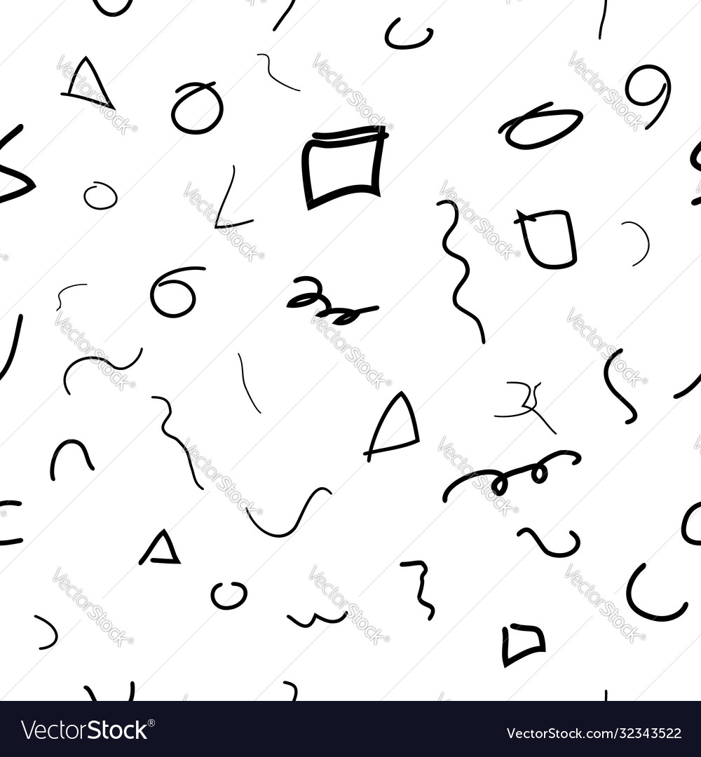 Seamless pattern abstract streak shape Royalty Free Vector