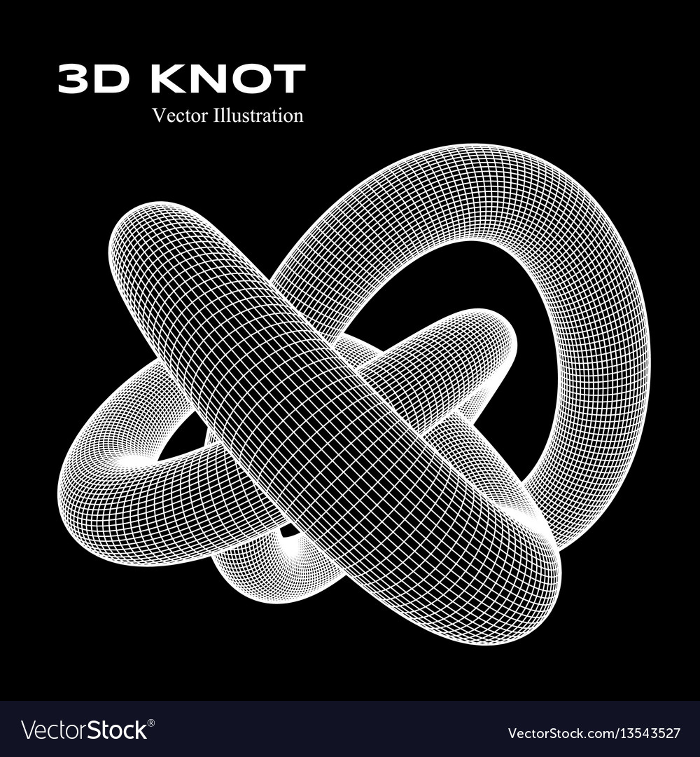 3d knot Royalty Free Vector Image - VectorStock
