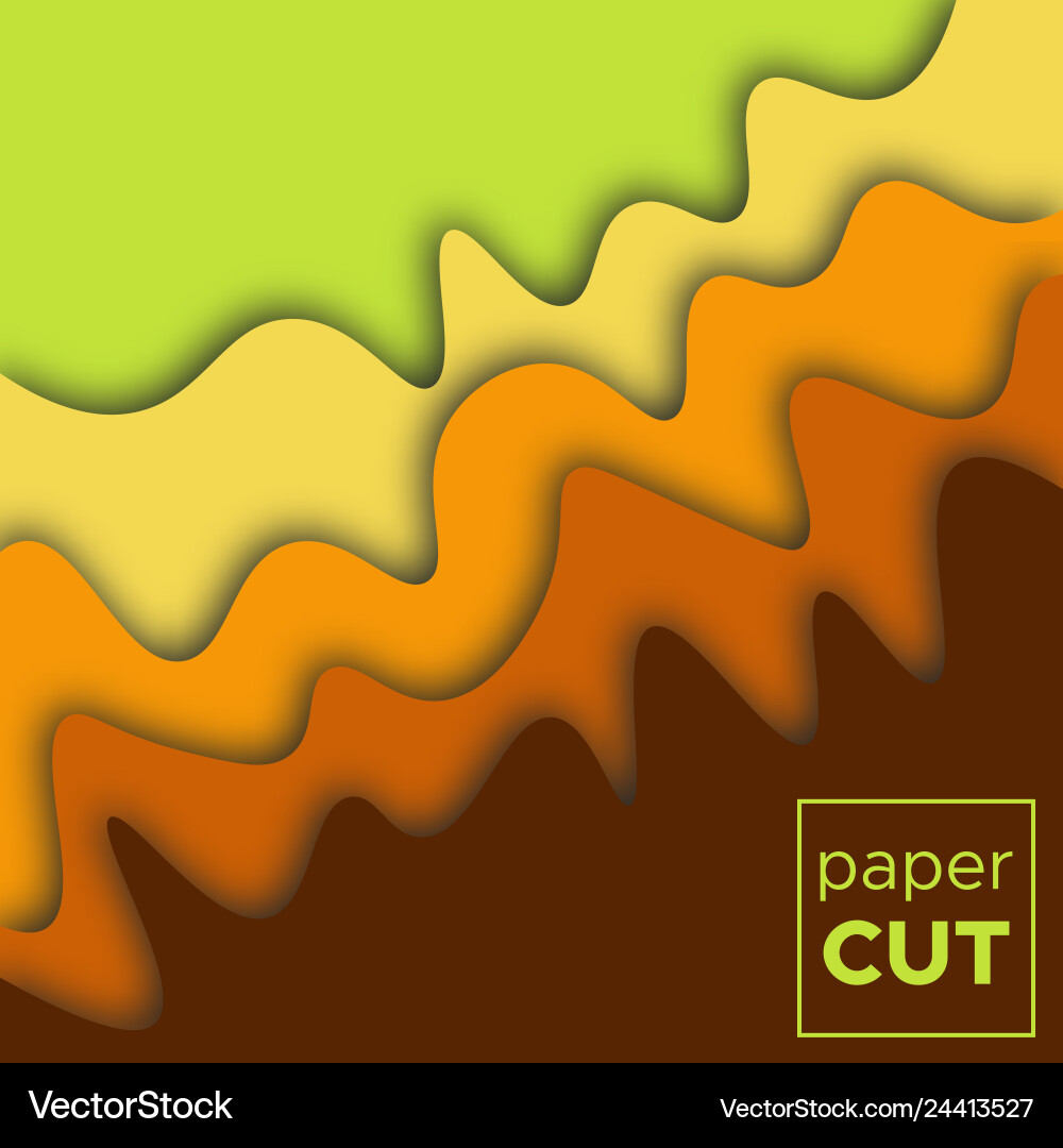 Background with paper cut shapes Royalty Free Vector Image