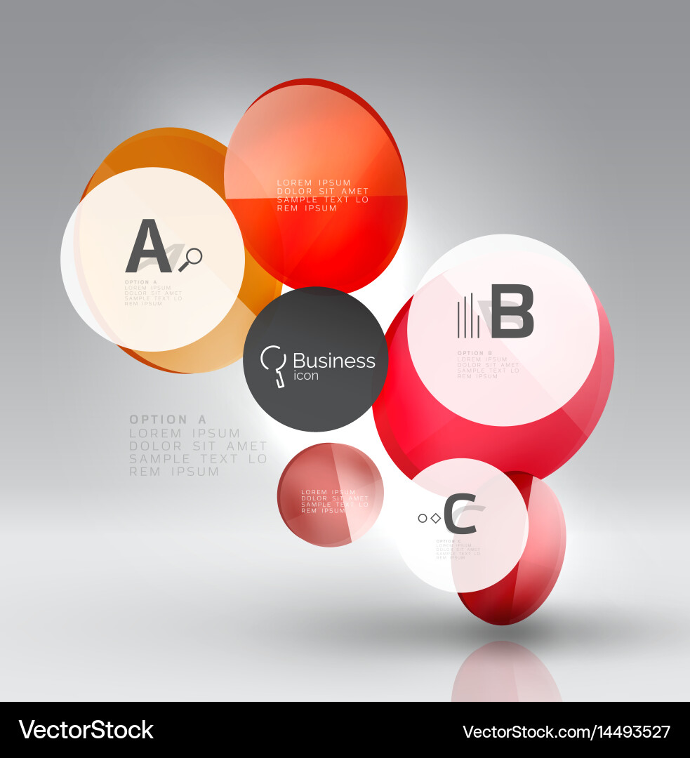 Circle modern business infographics design Vector Image