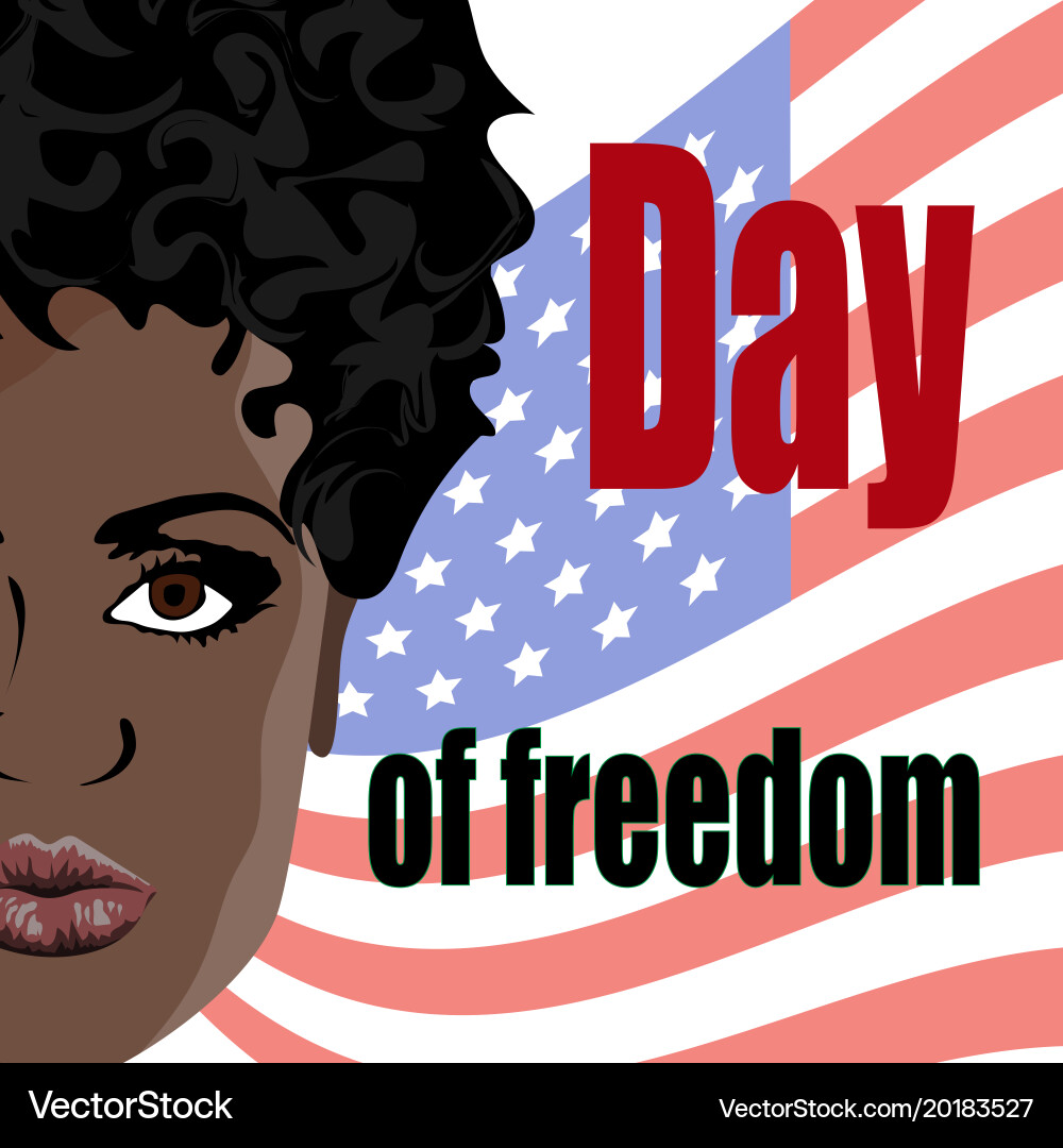 Day of slavery abolition Royalty Free Vector Image