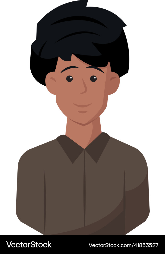 Isolated happy handsome man cartoon Royalty Free Vector