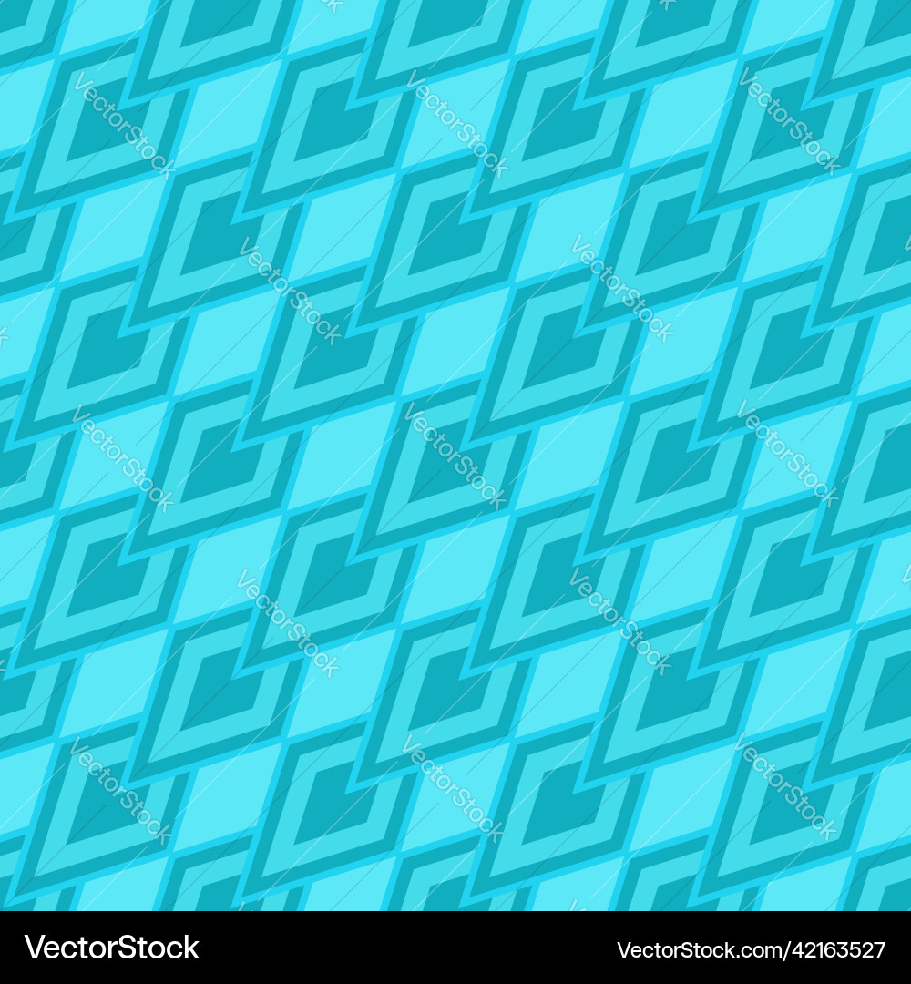 Seamless geometric background with blue rhombuses Vector Image
