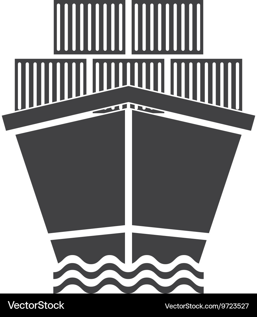 Ship icon delivery and shipping graphic Royalty Free Vector