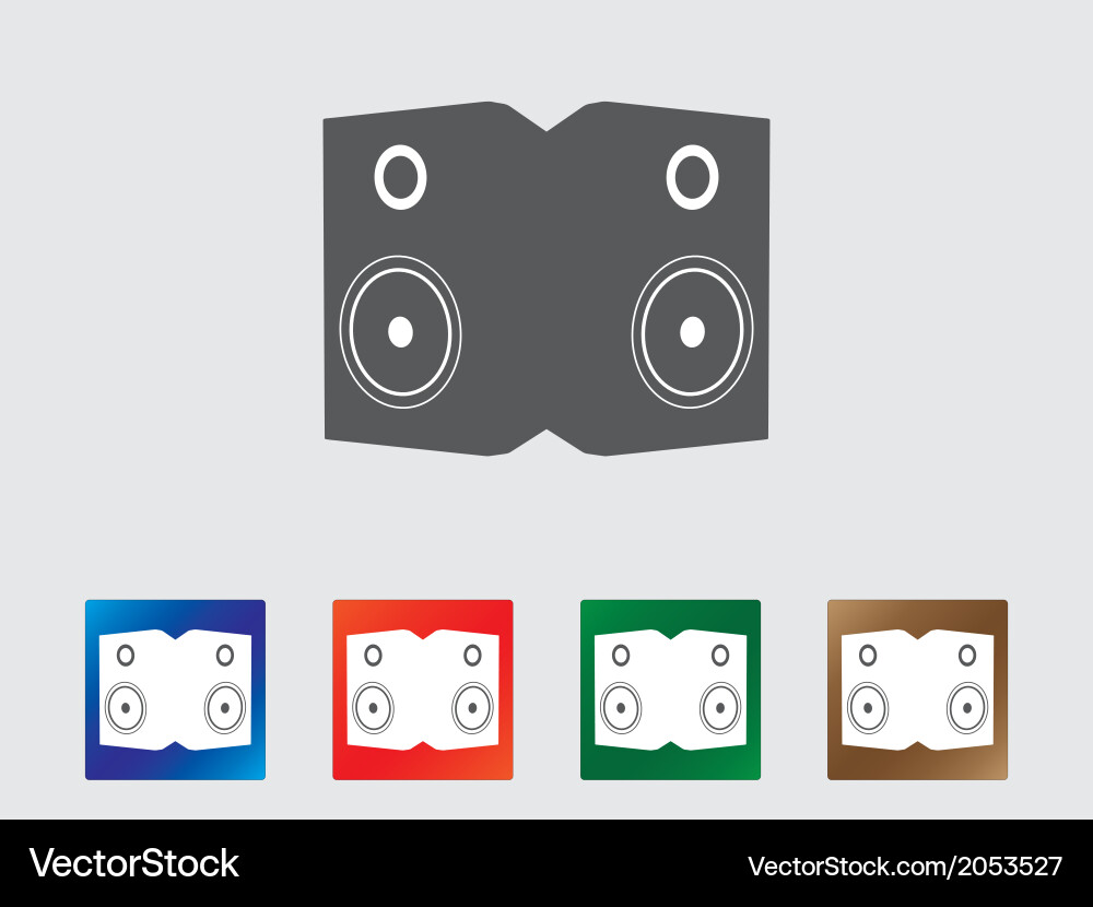 Speakers icons Royalty Free Vector Image - VectorStock