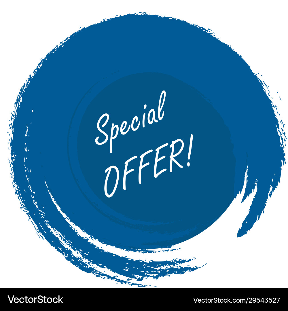 Special offer in form a circle for sales Vector Image