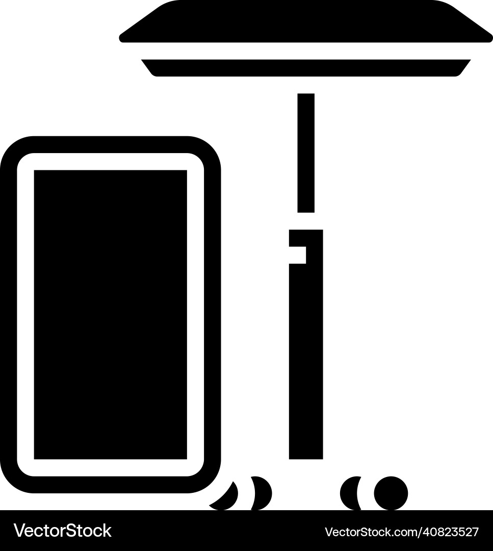 Tray medical glyph icon Royalty Free Vector Image