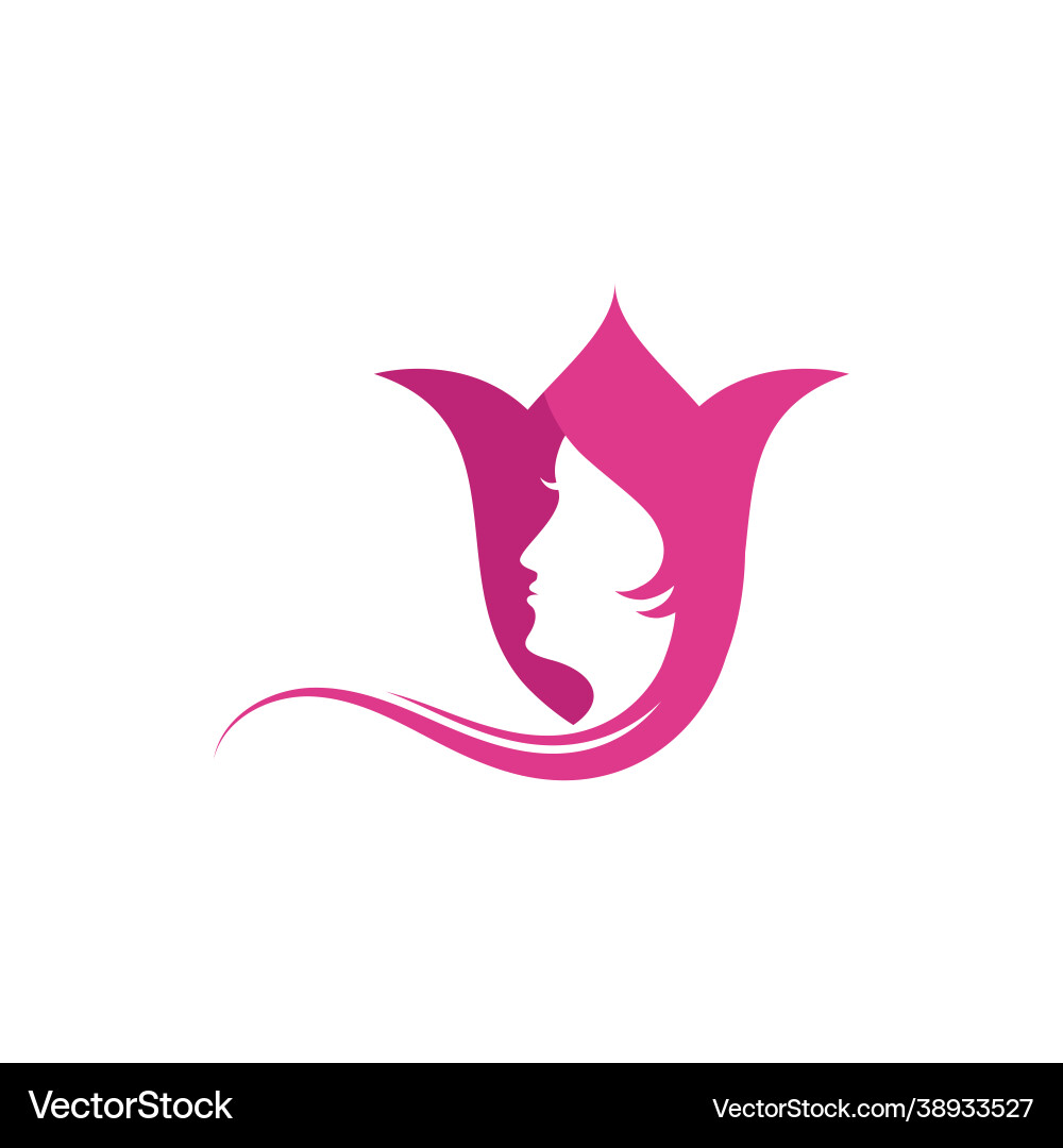 Woman face silhouette Royalty Free Vector Image