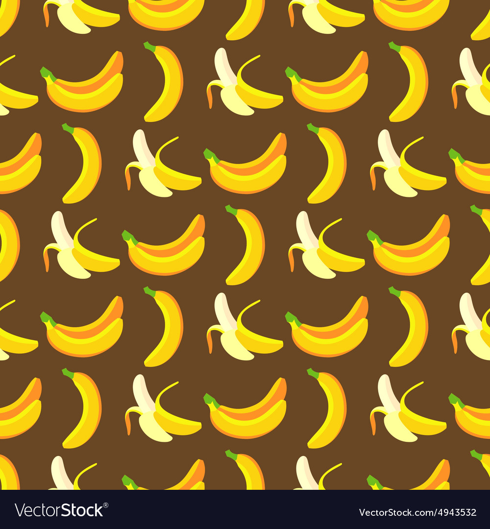 Banana pattern Royalty Free Vector Image - VectorStock