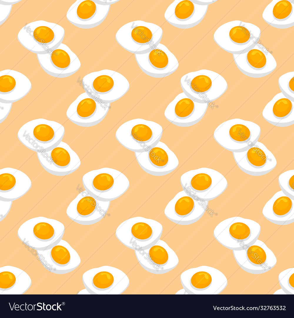 Eggs pattern seamless on light background Vector Image
