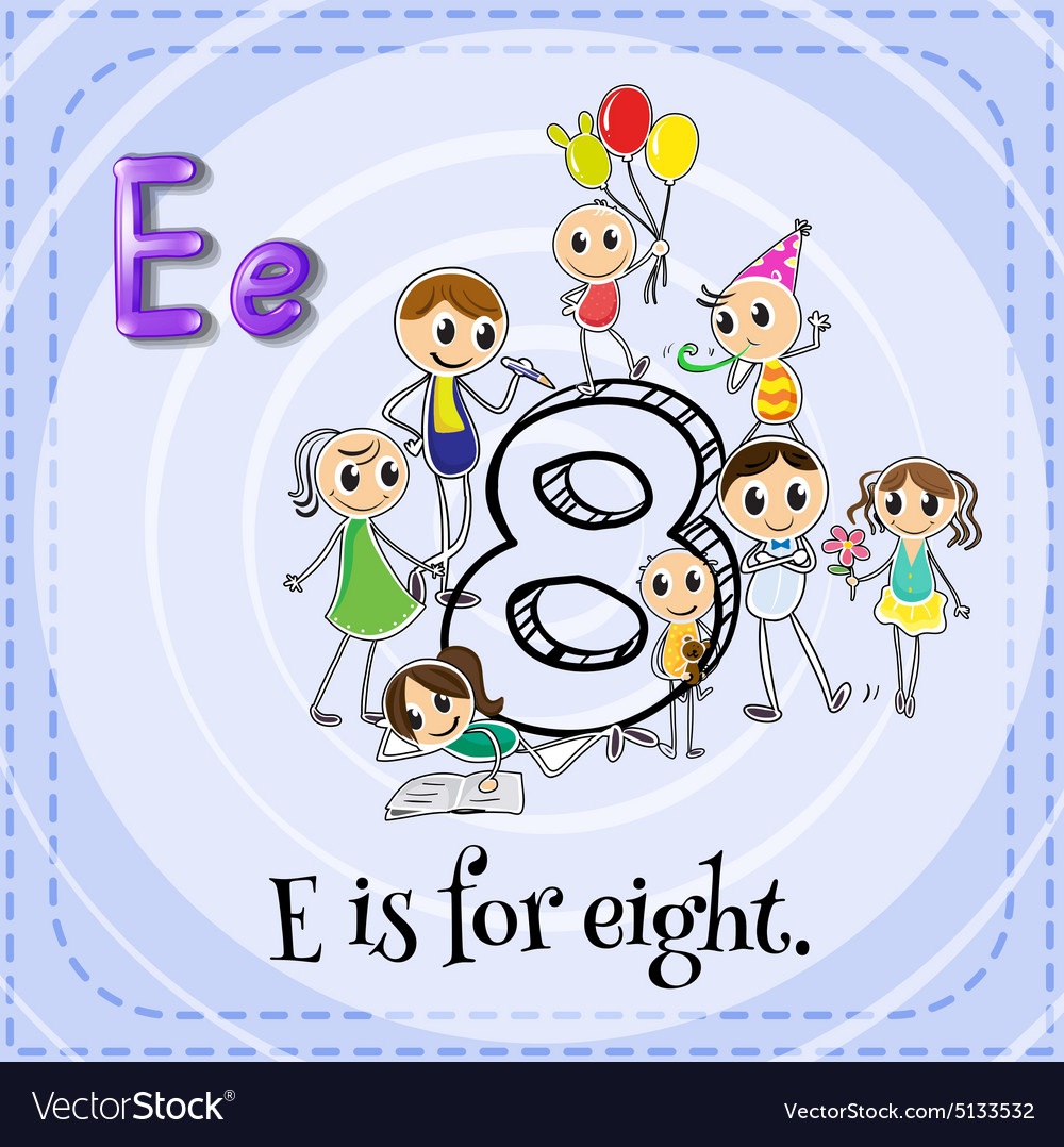 Eight Royalty Free Vector Image - VectorStock