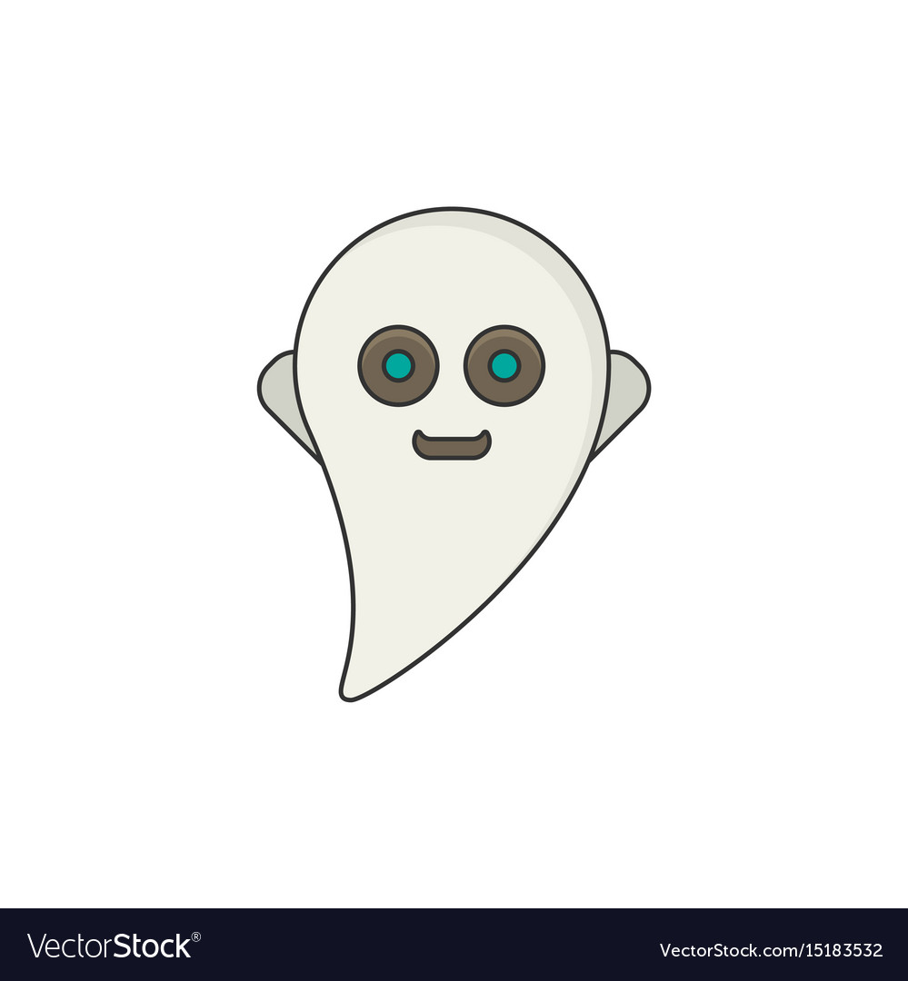 Ghost flat Royalty Free Vector Image - VectorStock