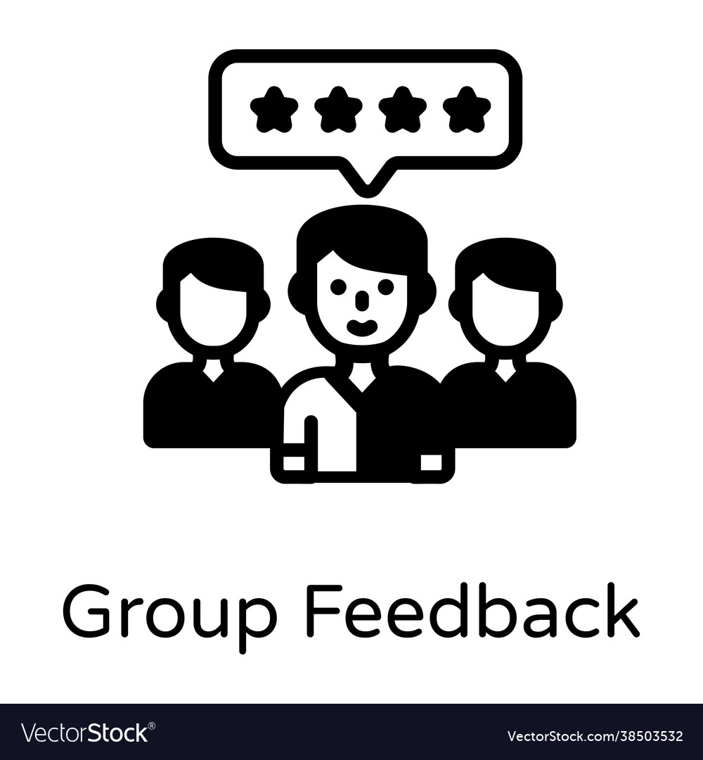 Group feedback Royalty Free Vector Image - VectorStock