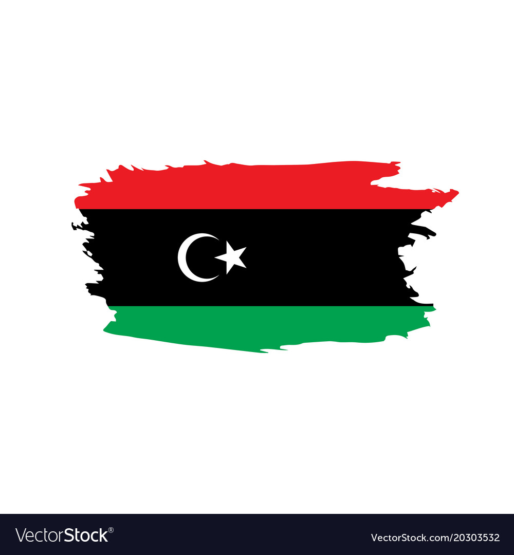 Libya flag Royalty Free Vector Image - VectorStock