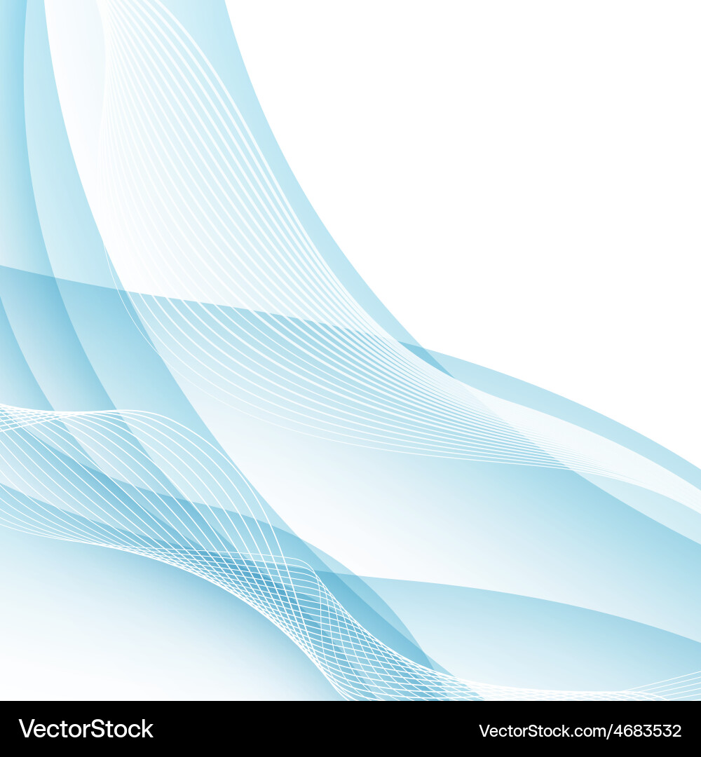 Modern water like swoosh wave border concept Vector Image