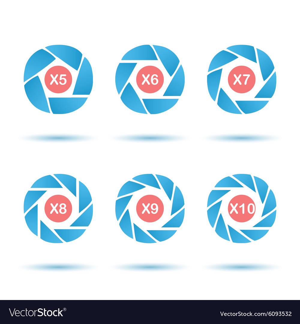 Segmented aperture circle Royalty Free Vector Image