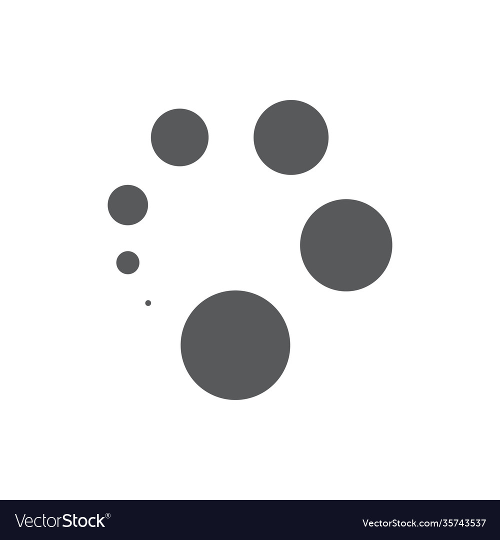 Circle object movement logo Royalty Free Vector Image