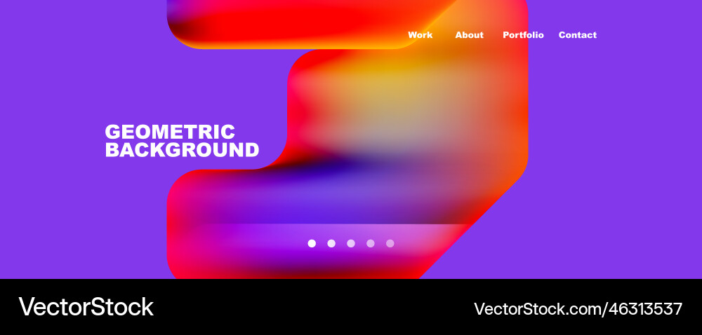 Geometric fluid shapes with liquid colors abstract