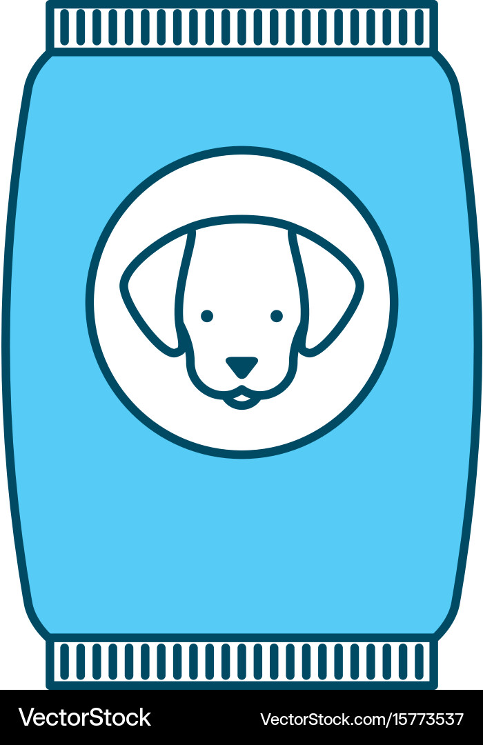 Mascot food bag icon Royalty Free Vector Image