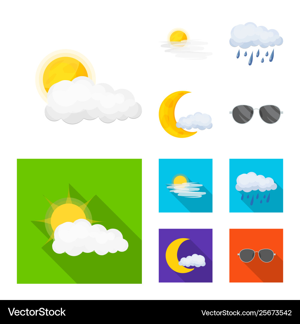 Design weather and climate logo Royalty Free Vector Image