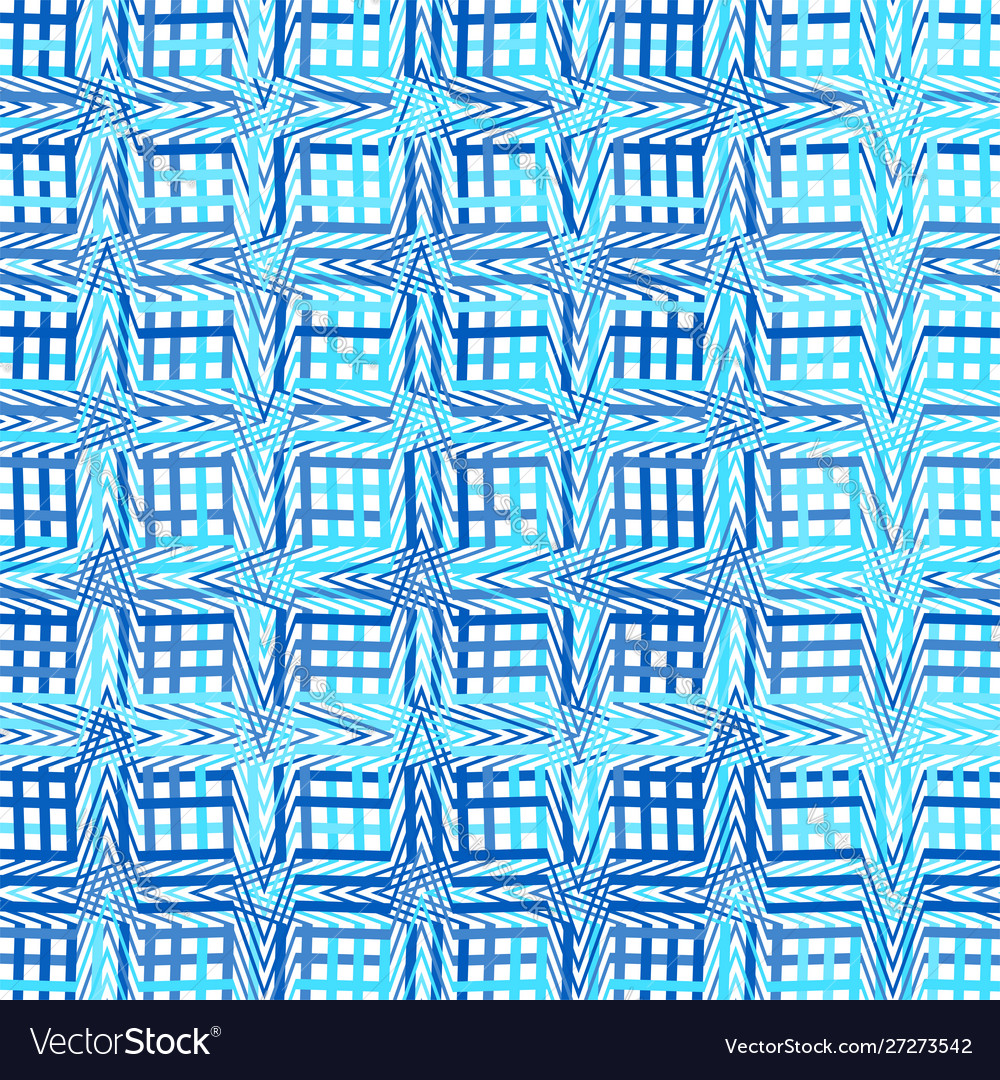 Intersected interweaved irregular lines stripes Vector Image