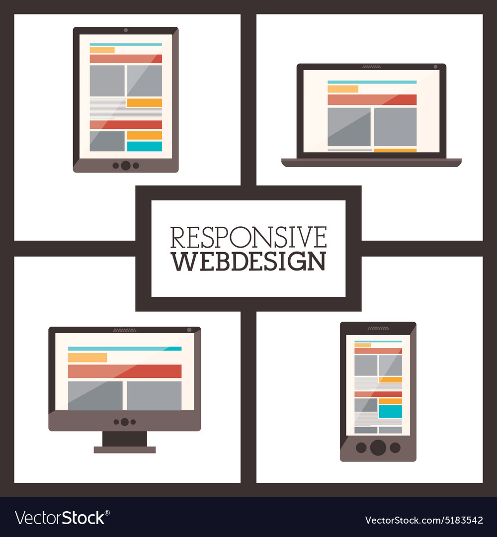 Responsive web design Royalty Free Vector Image