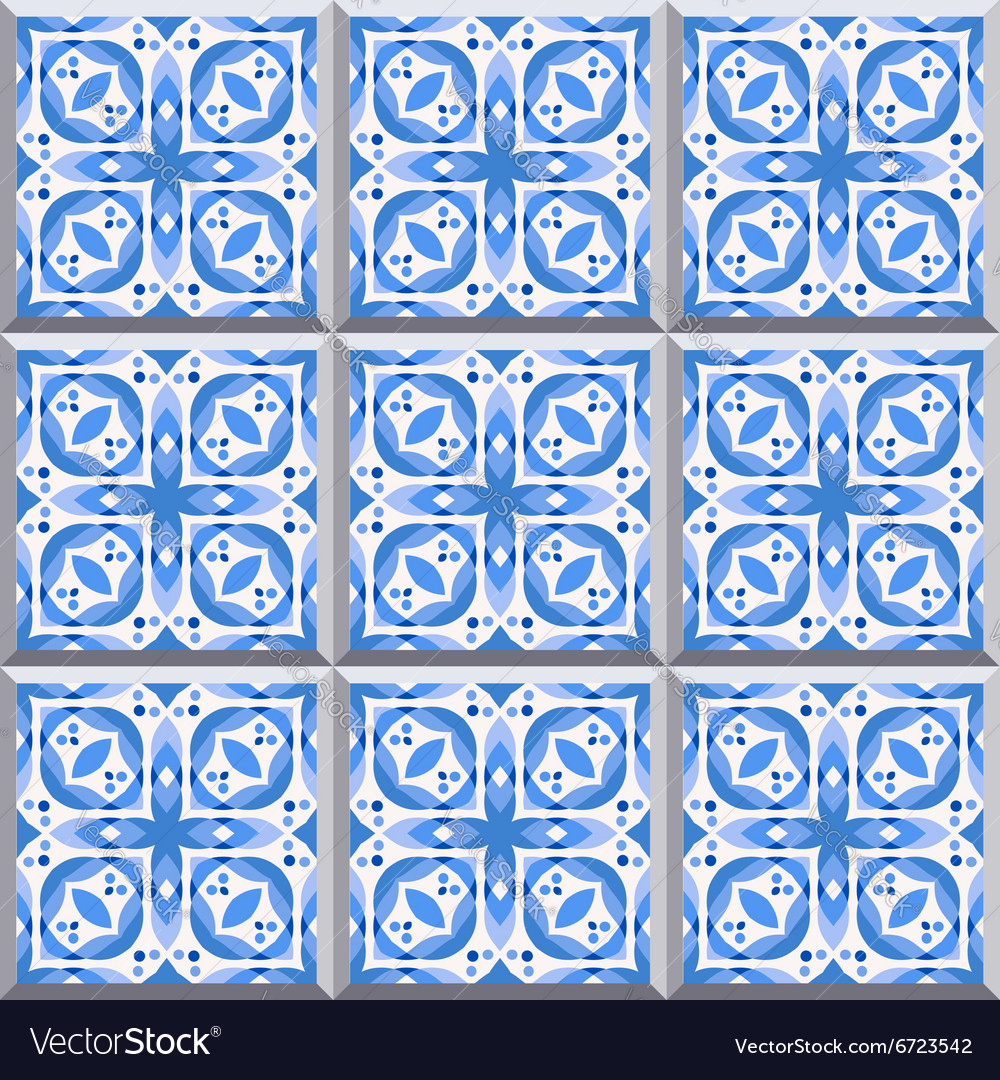 Retro floor tiles pattern Royalty Free Vector Image
