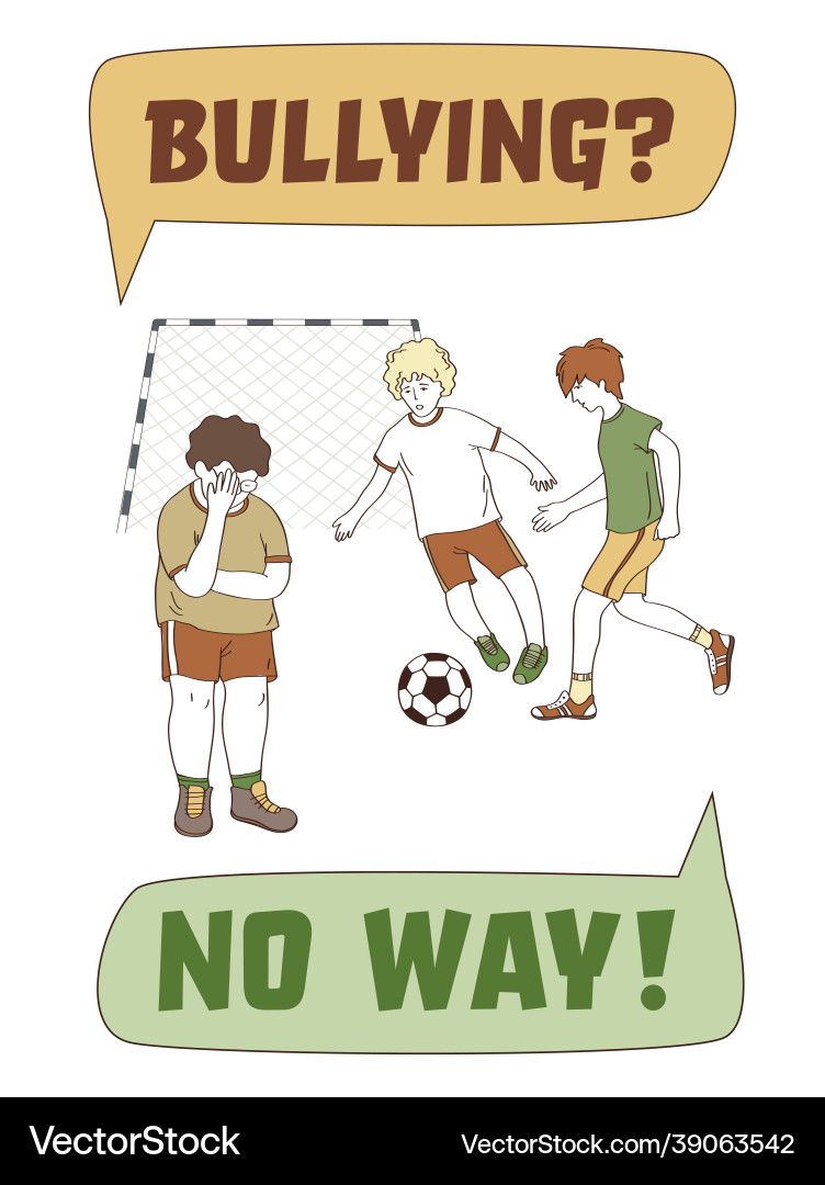 Social bullying violence policy vertical Vector Image