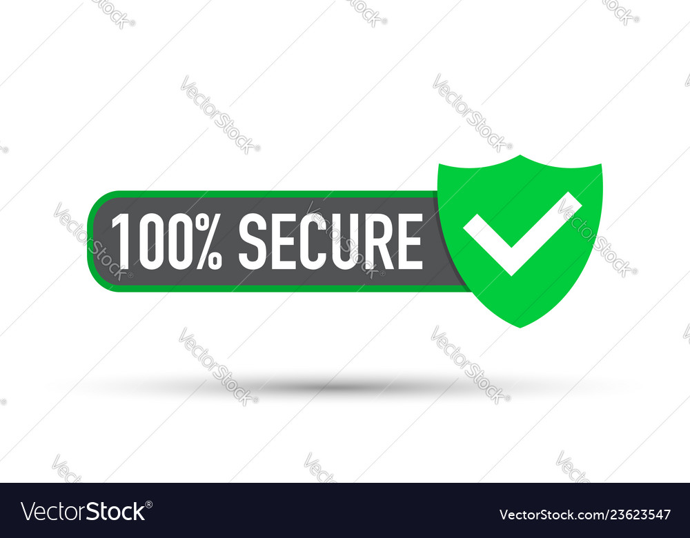 100 secure grunge icon badge or button Royalty Free Vector 100 secure grunge icon badge or button Royalty Free Vector