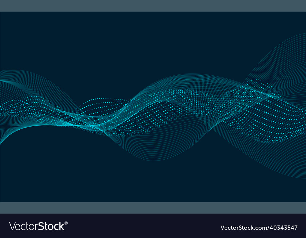 Abstract wave flow Royalty Free Vector Image - VectorStock