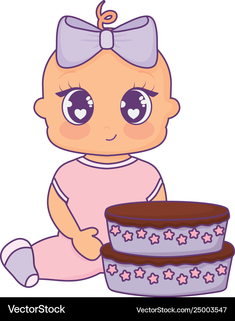 Baby girl design Royalty Free Vector Image - VectorStock