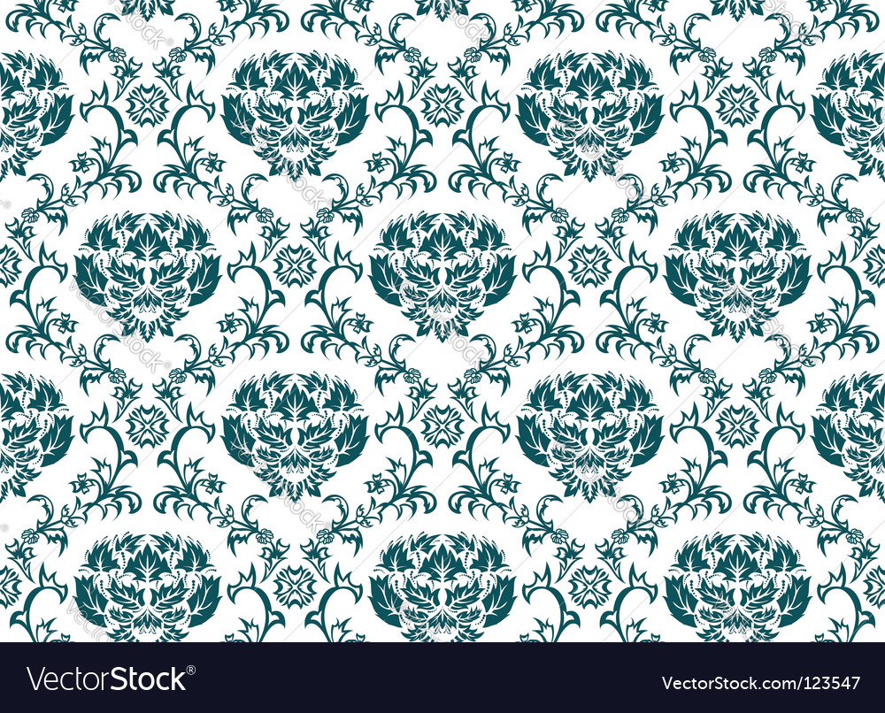 Damask pattern Royalty Free Vector Image - VectorStock