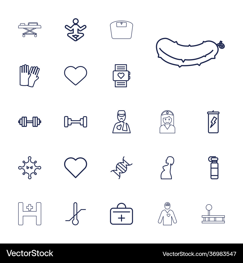 Health icons Royalty Free Vector Image - VectorStock