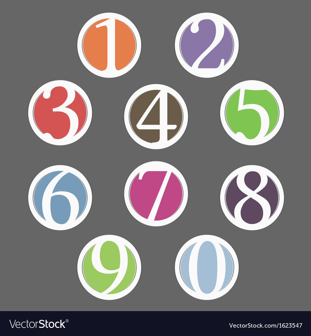 Numbers Royalty Free Vector Image - VectorStock