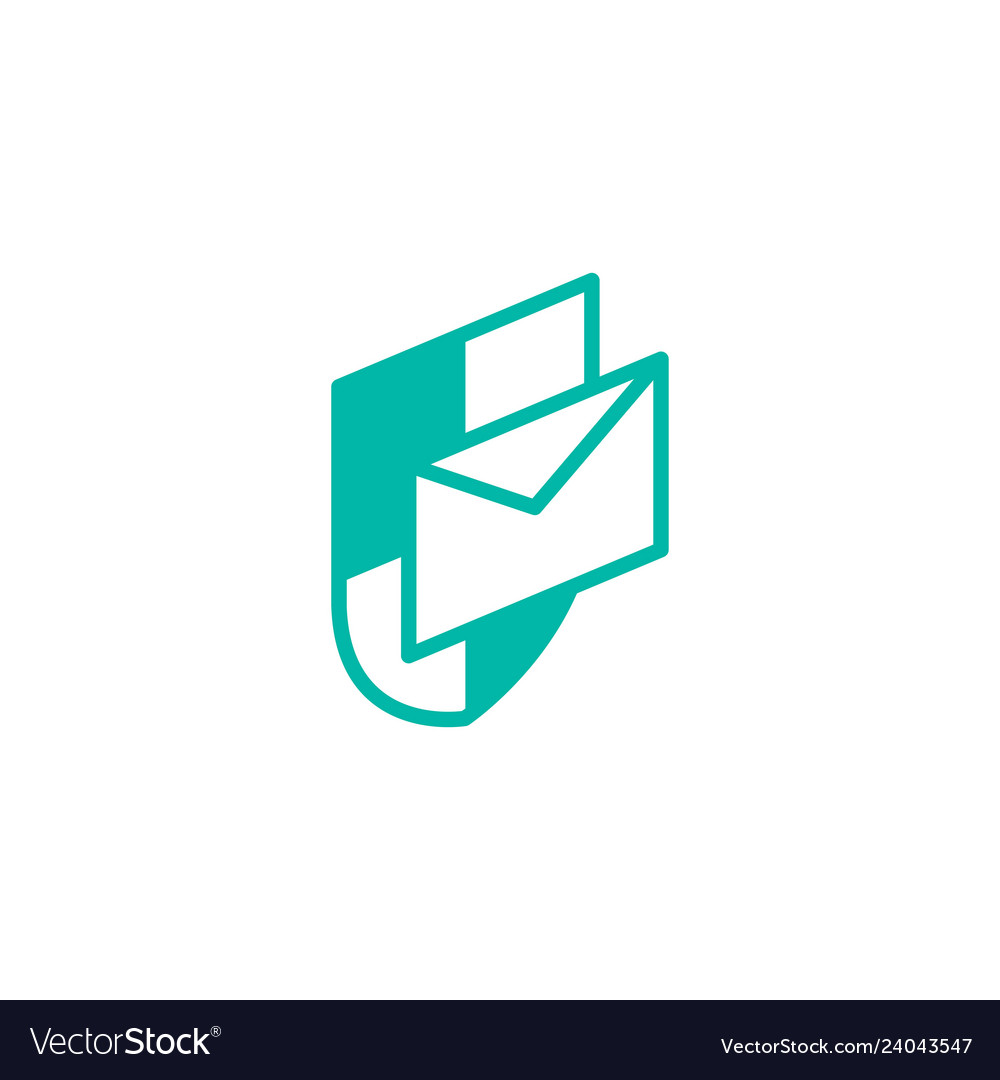 Secure message chat bubble logo icon element Vector Image