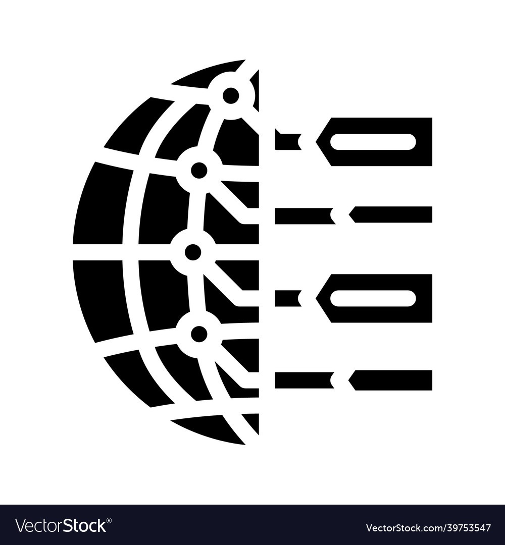World communication glyph icon Royalty Free Vector Image World communication glyph icon Royalty Free Vector Image
