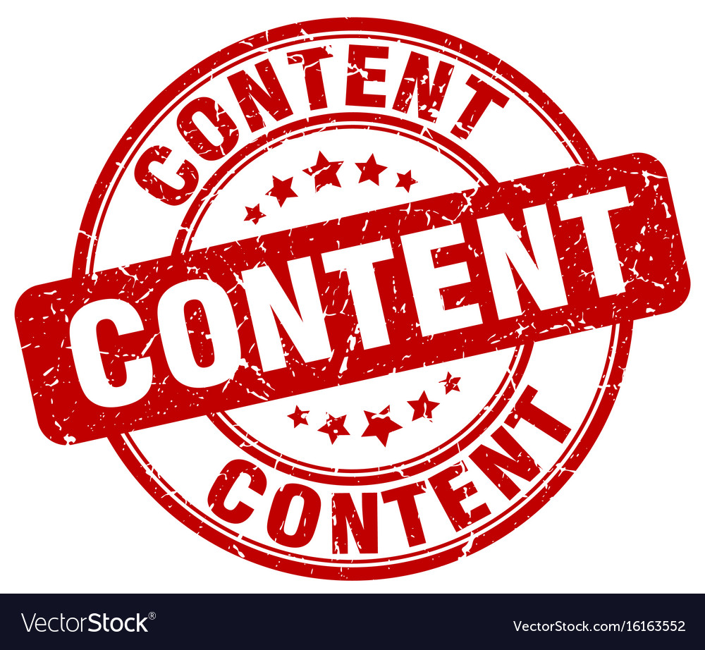 Content stamp Royalty Free Vector Image - VectorStock