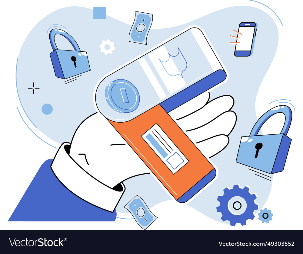 Data Protection Secure Safety Technology Vector Image